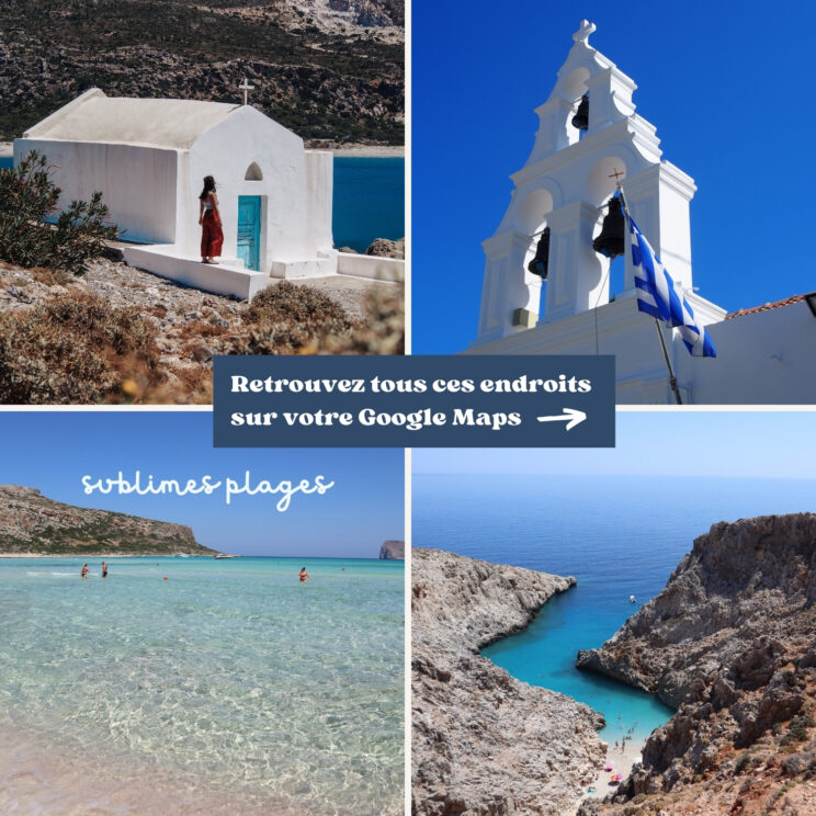 Carte Google Maps de Crète, Grèce : Mes Meilleures Adresses et les ...